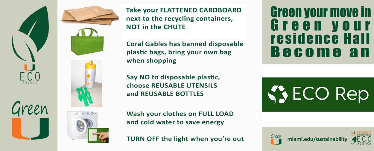 ECO Rep program | Sustainability | University of Miami